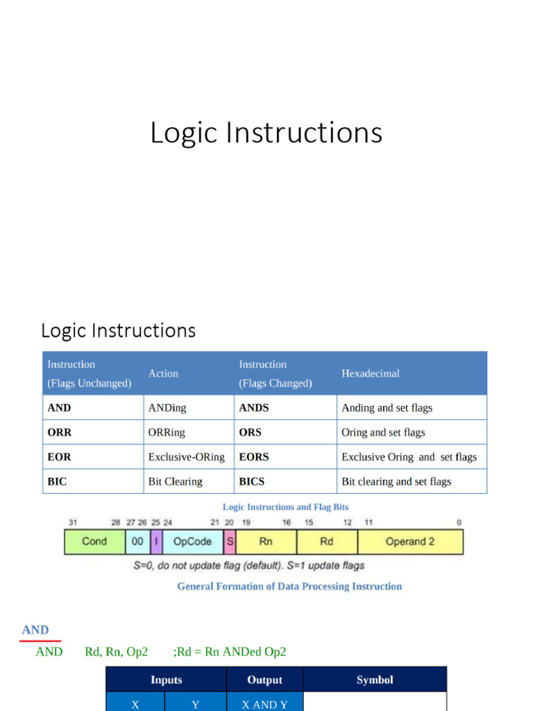 Module 2-Logic Instruction | PDF