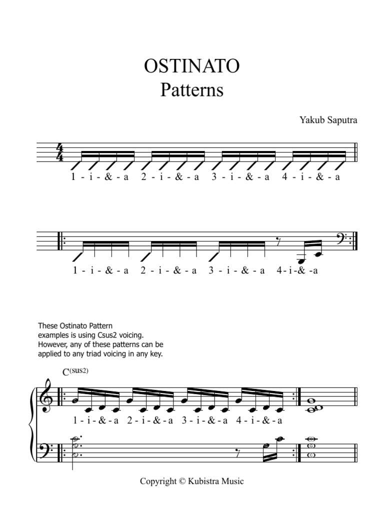 Ostinato Patterns | PDF