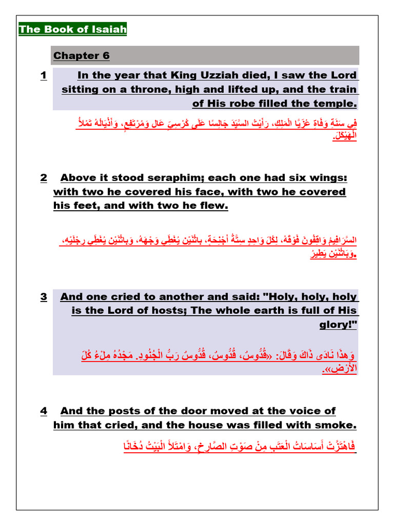 The Book of Isaiah | PDF | Glory (Religion) | Salvation