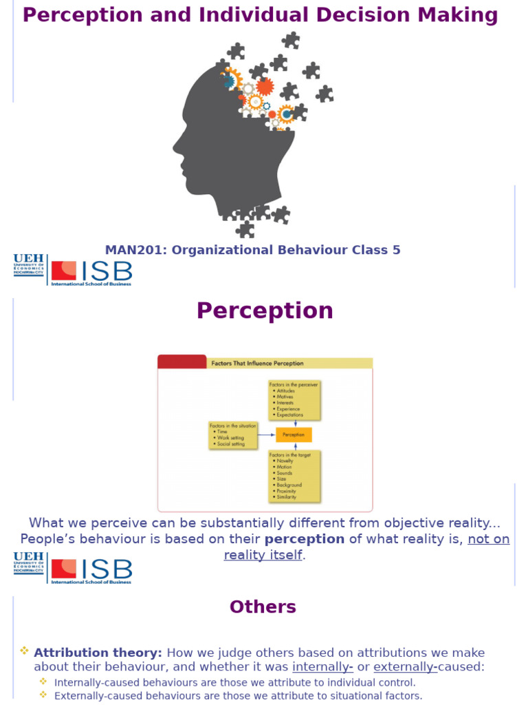 Perception's Impact on Decision Making | PDF | Perception | Risk