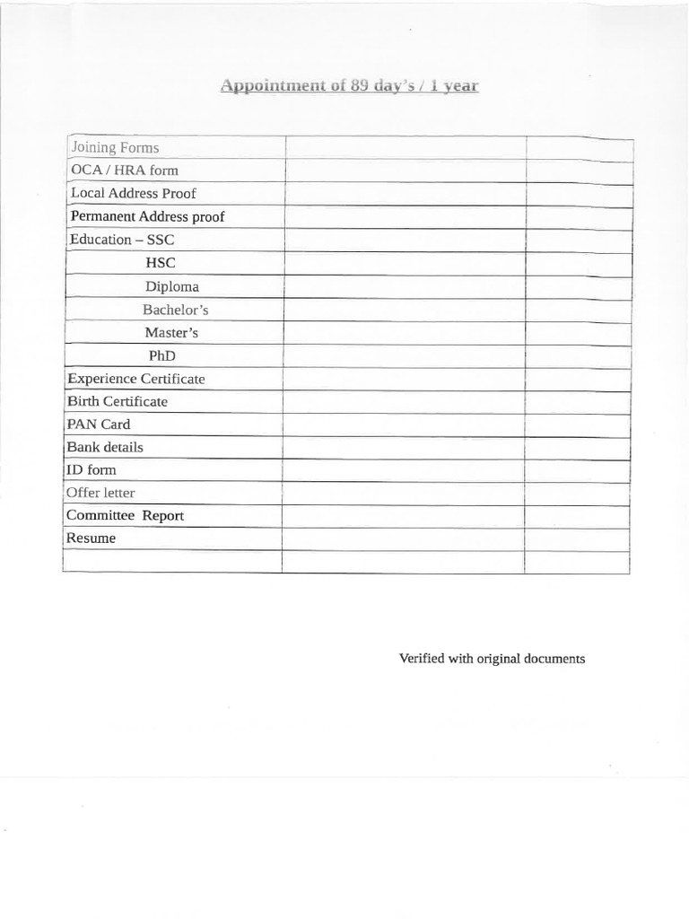 Documents order | PDF