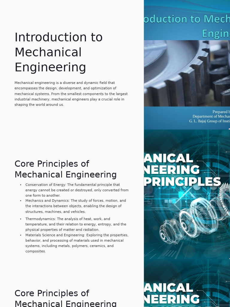 Introduction To Mechanical Engineering | PDF | Renewable Energy ...