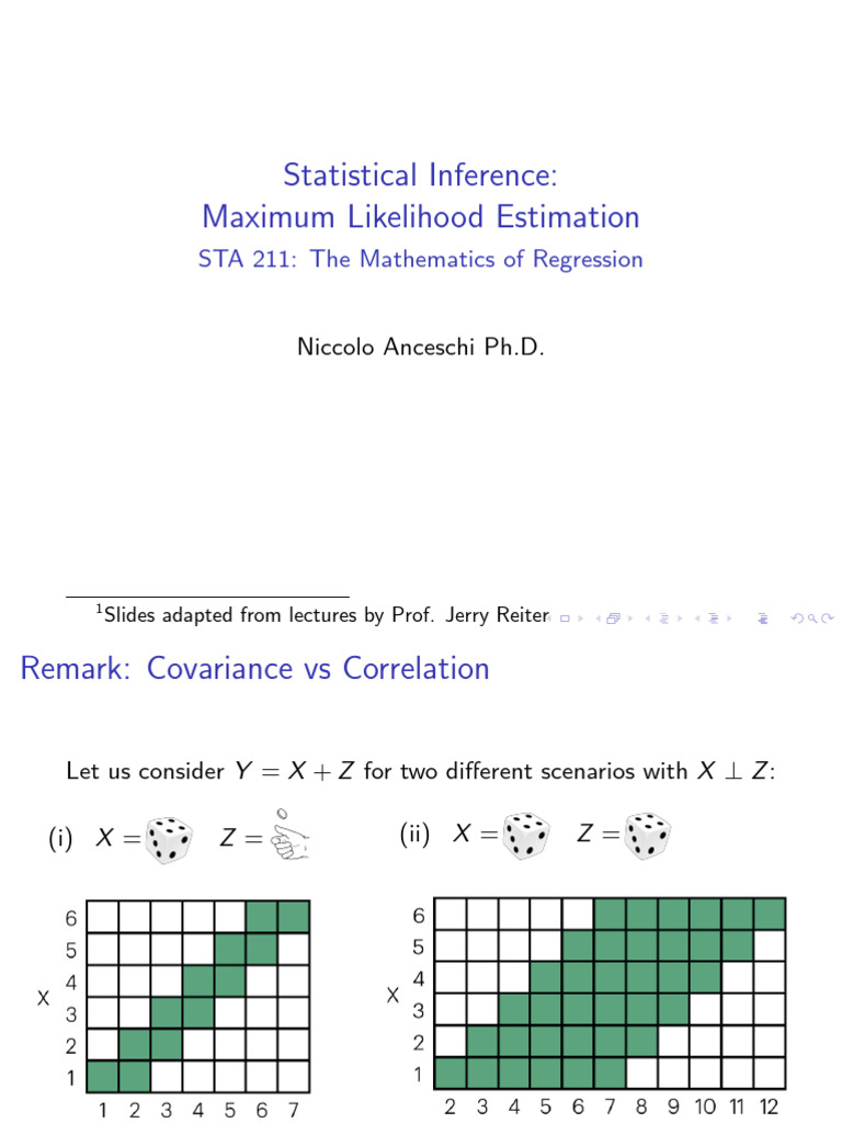 Lec2_maximumlikelihood (1) | PDF | Variance | Applied Mathematics