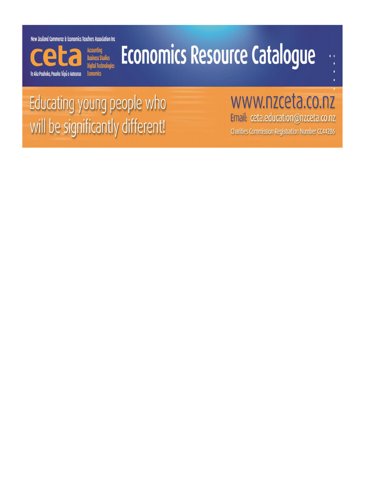 CETA-Economics-Catalogue-Year-12-NZC-Level-7-NCEA-Level-2-Term-4-2024 | PDF | Inflation | Economics