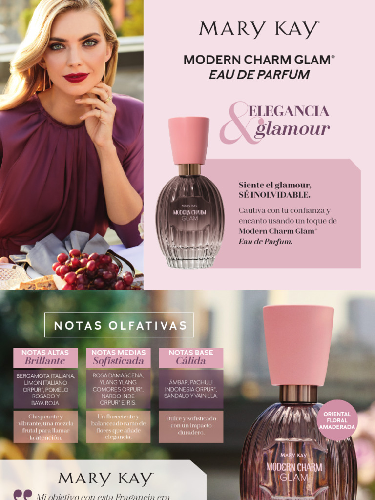 Tarjetón Fragancia Modern Charm Glam | PDF