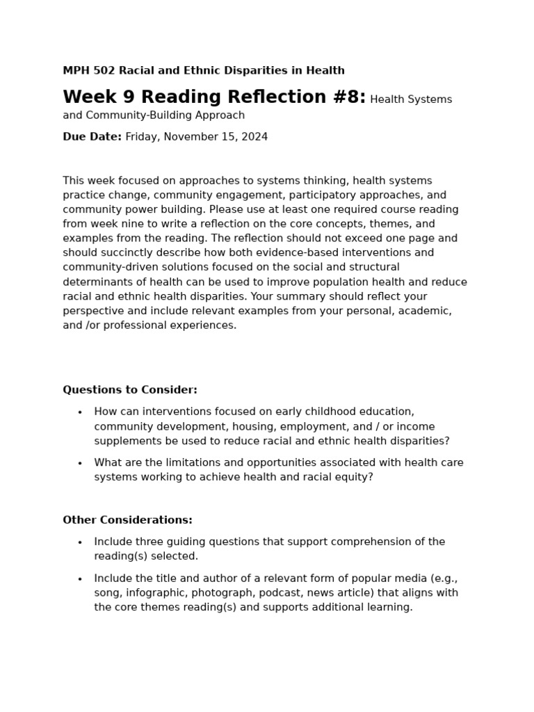 Reflection 8 | PDF