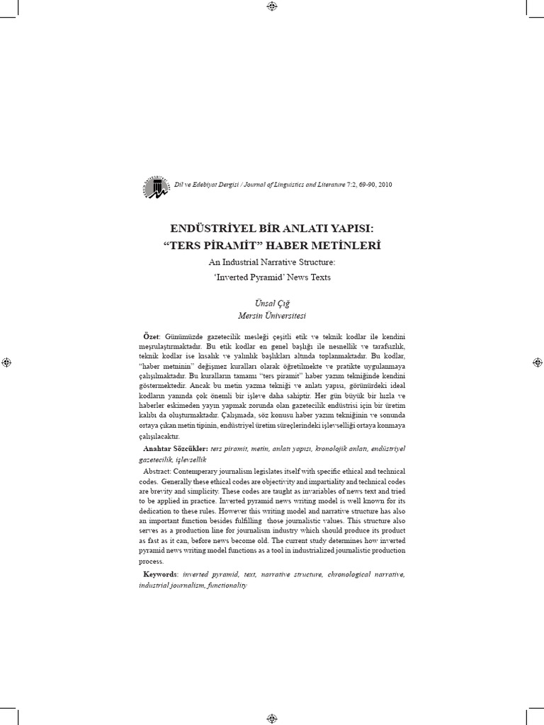 End - Striyel Bir Anlat - Yap - S - Ters Piramit - Haber Metinleri (#207822) - 182630 | PDF