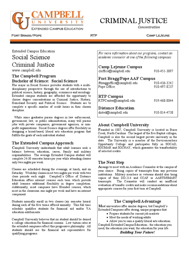 Social Science: Criminal Justice Degree Info | PDF | Social Science ...