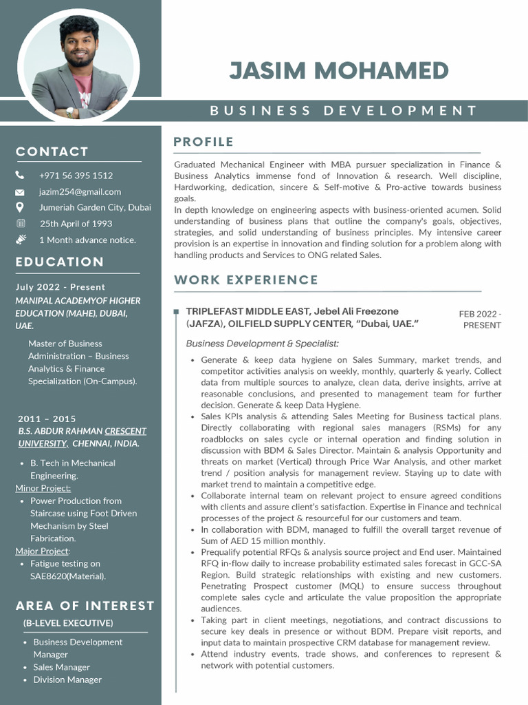 BDM - Resume | PDF