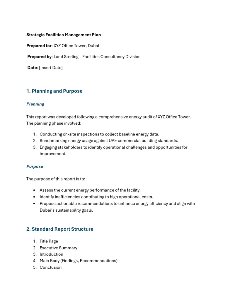 FM plan | PDF | Energy Conservation | Efficient Energy Use