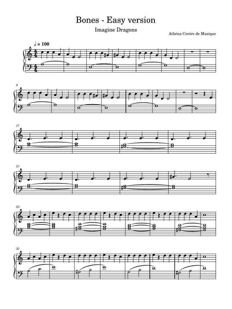 Bones - Easy | PDF