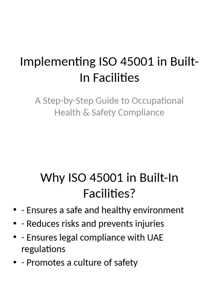 ISO 45001 Implementation | PDF
