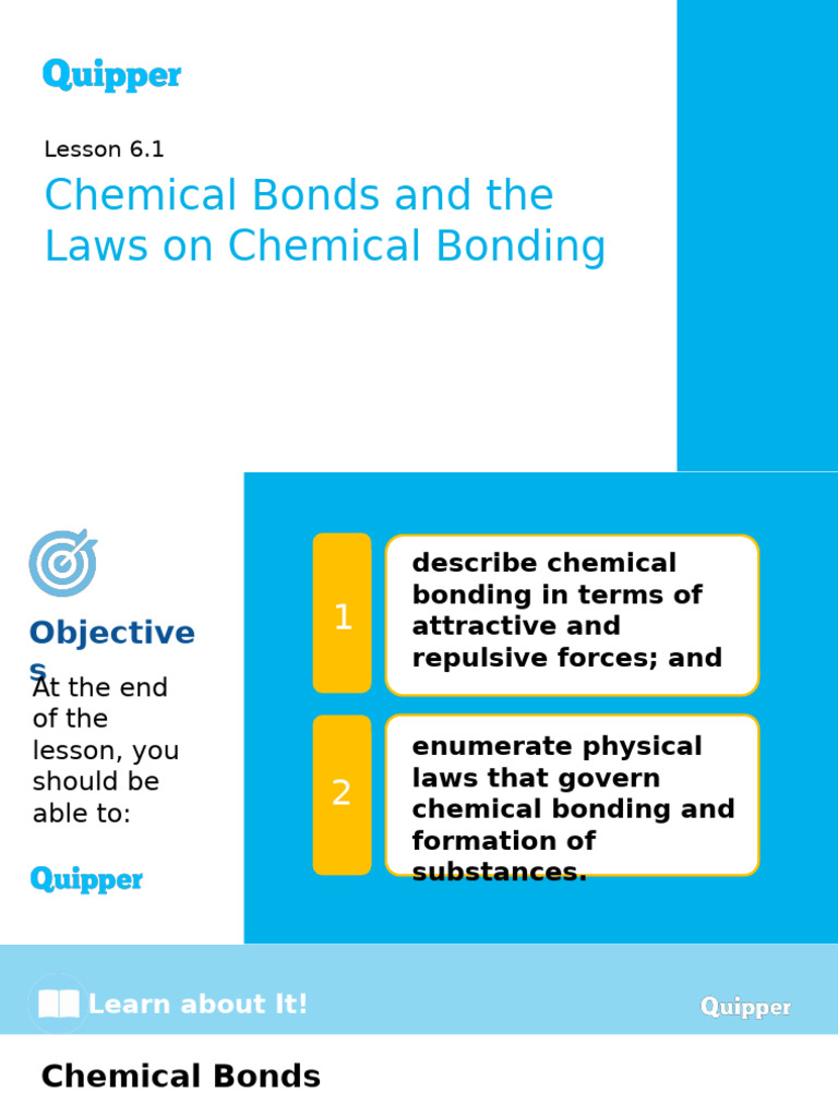 Chemical Bonds and Their Laws Explained | PDF | Chemistry | Chemical ...