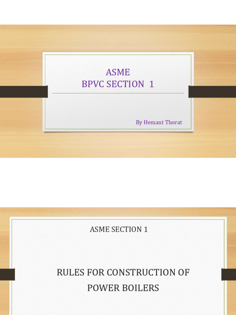 ASME Section I: Power Boilers Overview | PDF | Boiler | Welding