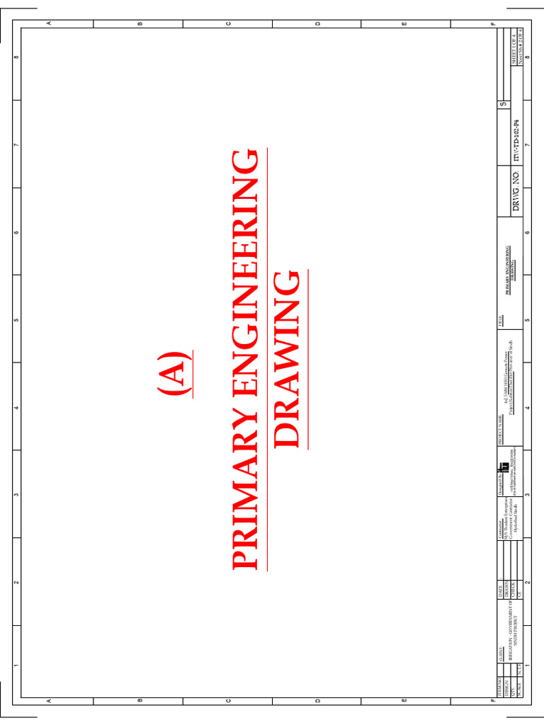 Primary Engineering Drawings | PDF