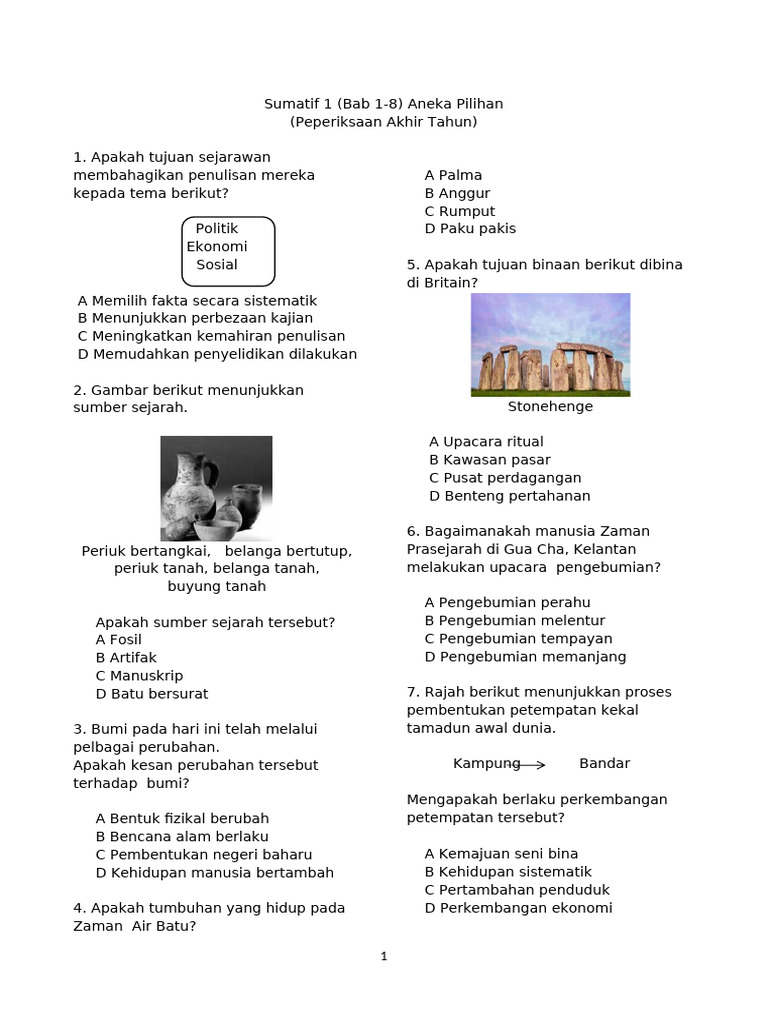 Sumatif 1 (1) | PDF