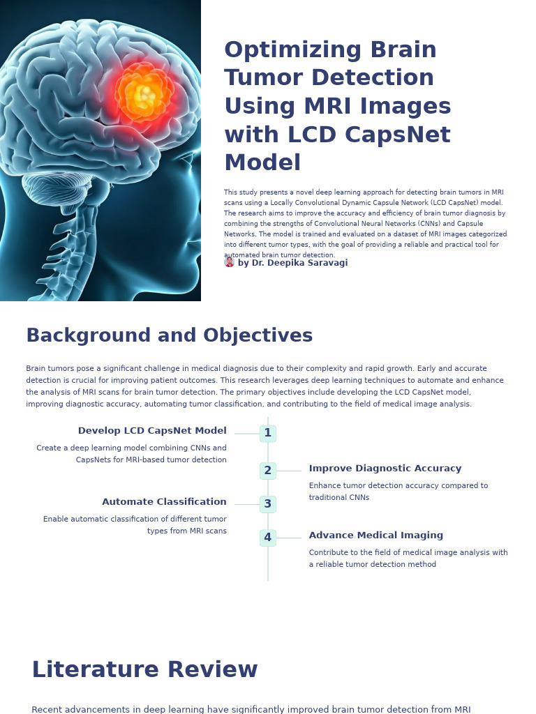 Optimizing Brain Tumor Detection with CapsNet | PDF | Deep Learning ...