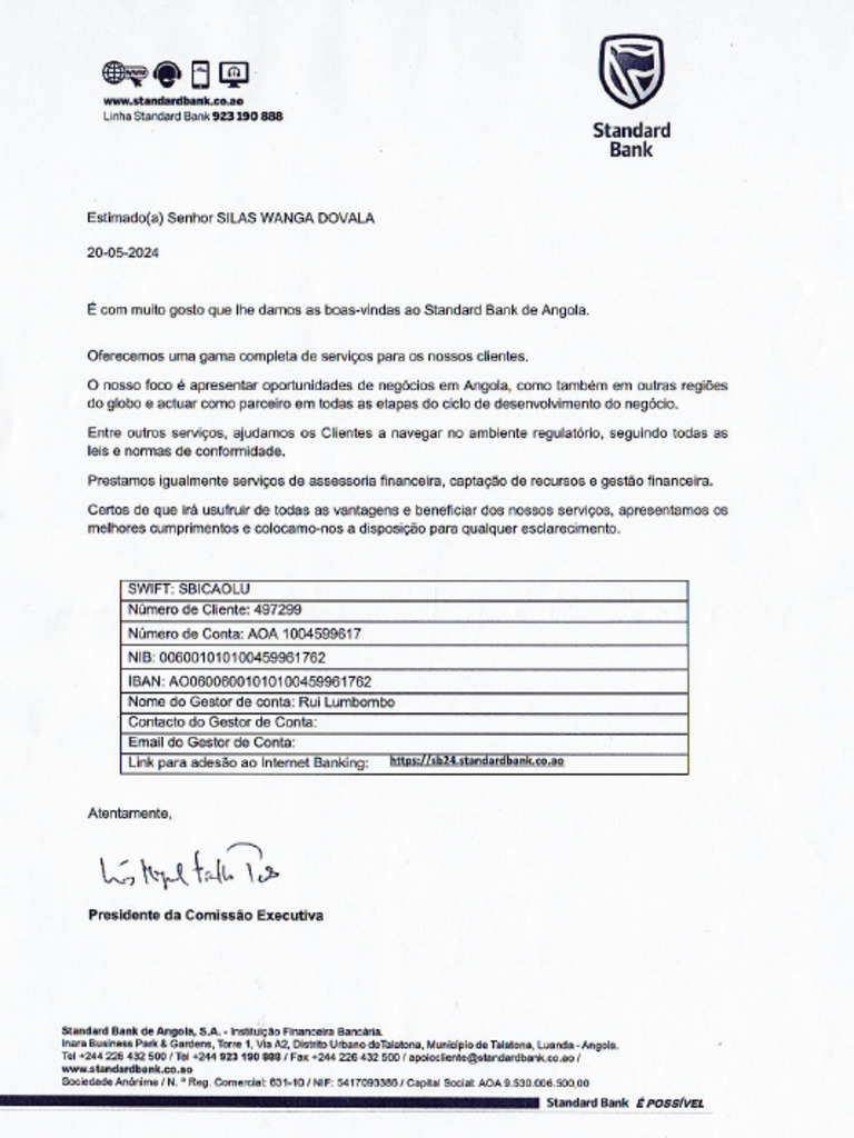 NIB Do Standard Bank | PDF