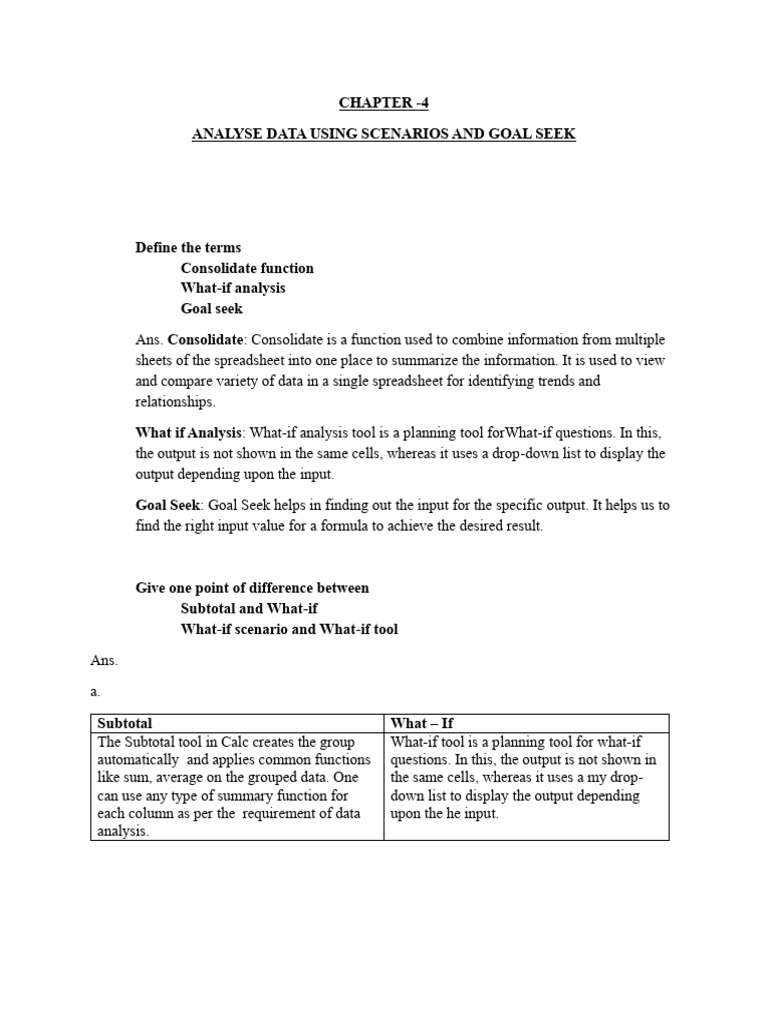 Chapter - 4 X It | PDF | Spreadsheet | Applied Mathematics