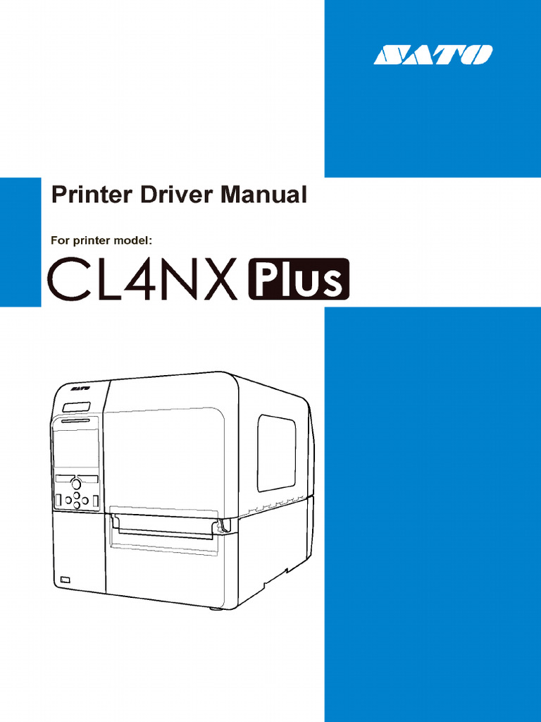 sato-cl4nx-plus-manual | PDF | Device Driver | Microsoft Windows