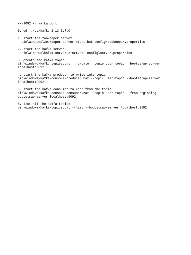 Apache Kafka Commands | PDF