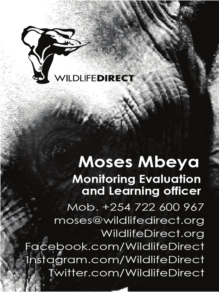 Moses Wildlife Direct Business Cards 2022 | PDF