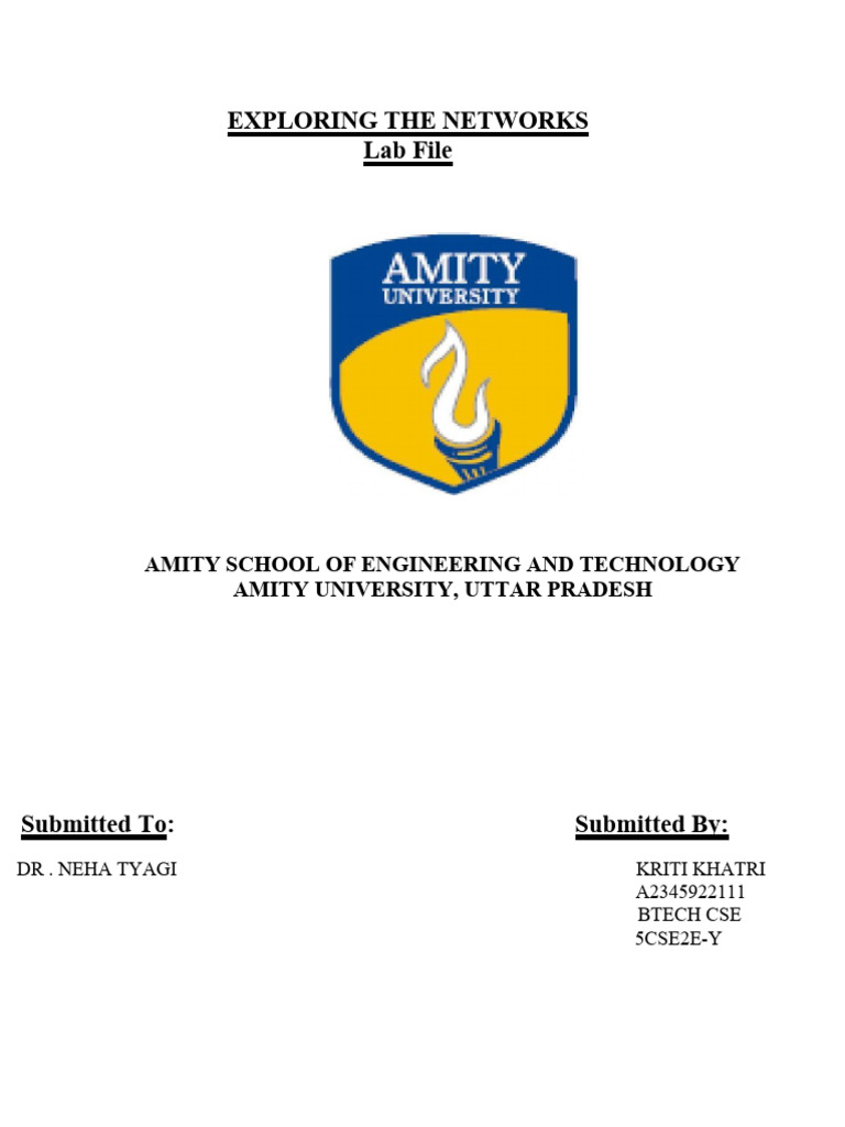 Practical File - en - Kriti - Khatri | PDF | Router (Computing) | Computer Network