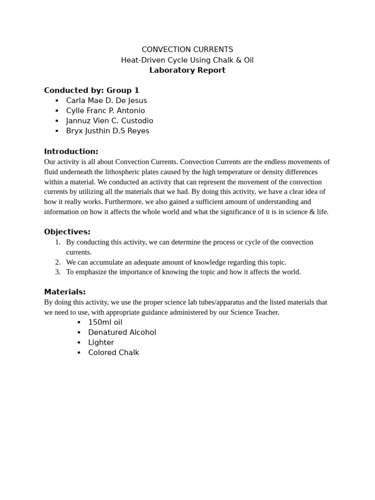 Convection Currents Pdf Convection Earth