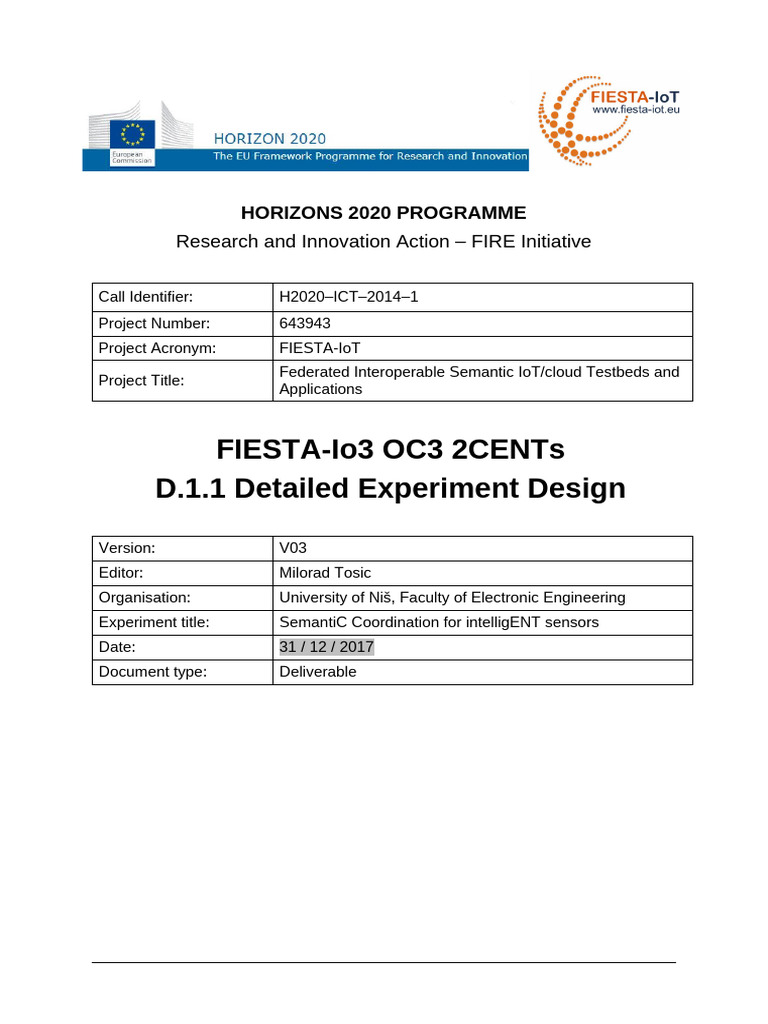 D.1.1 Detailed Experiment Design | PDF | Artificial Neural Network ...