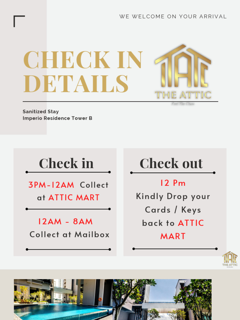 Check-In Guide for Imperio Tower B | PDF