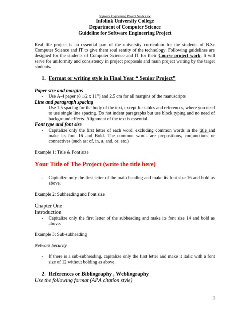 Project-Guideline | PDF | System | Use Case