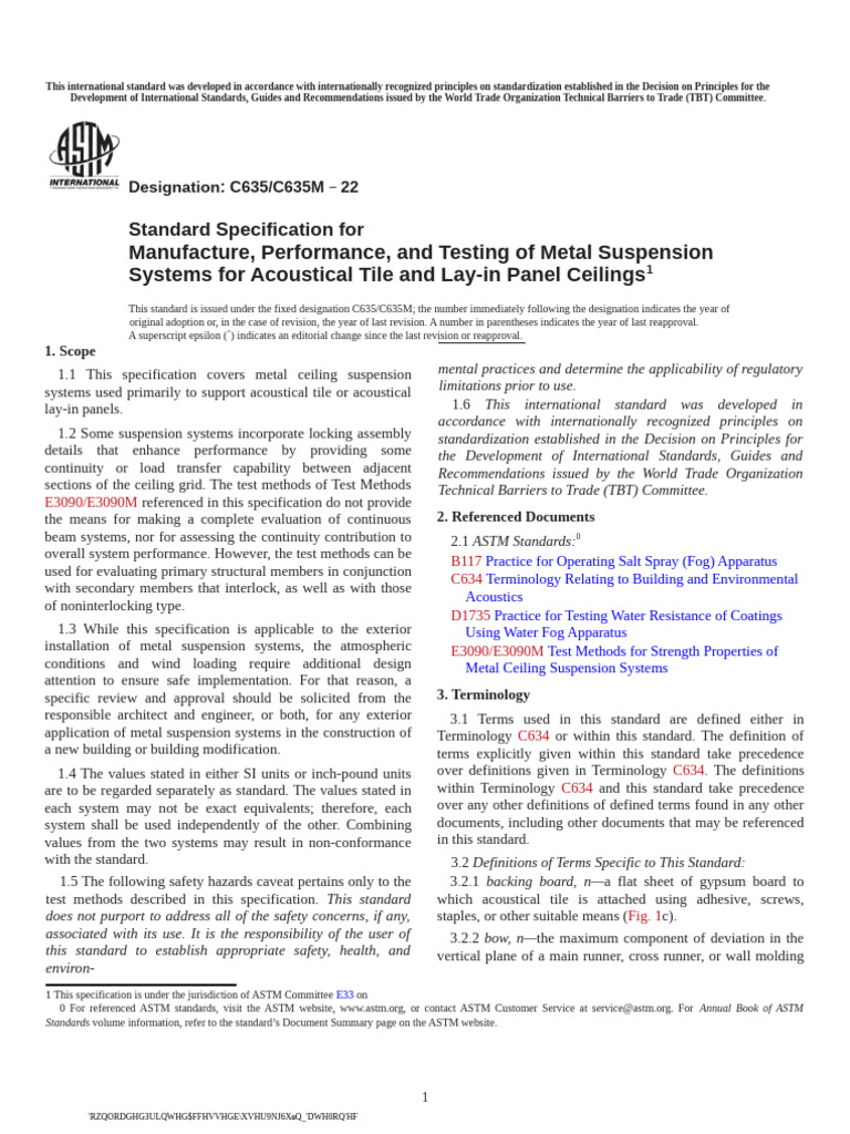 ASTM C635_635M-22 | PDF | Building Engineering