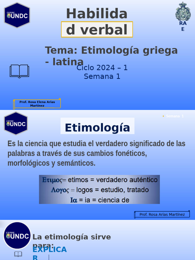 Importancia de la Etimología en el Lenguaje | PDF | Palabra