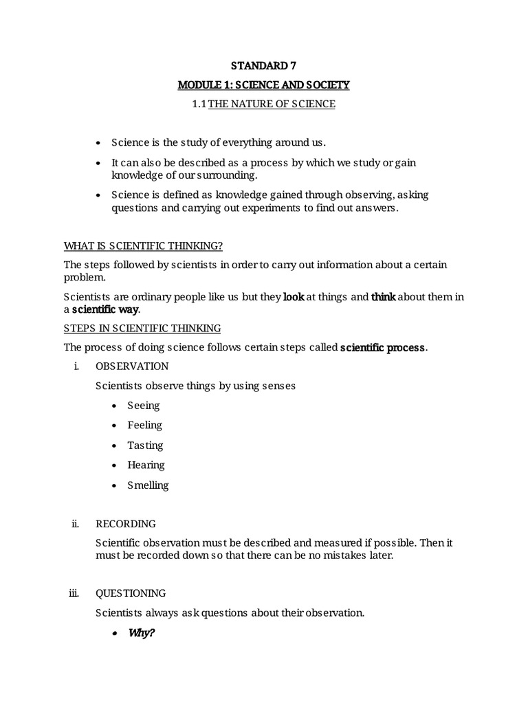 STANDARD 7 Science Notes-1 | PDF | Carnivorous Animals | Scavengers