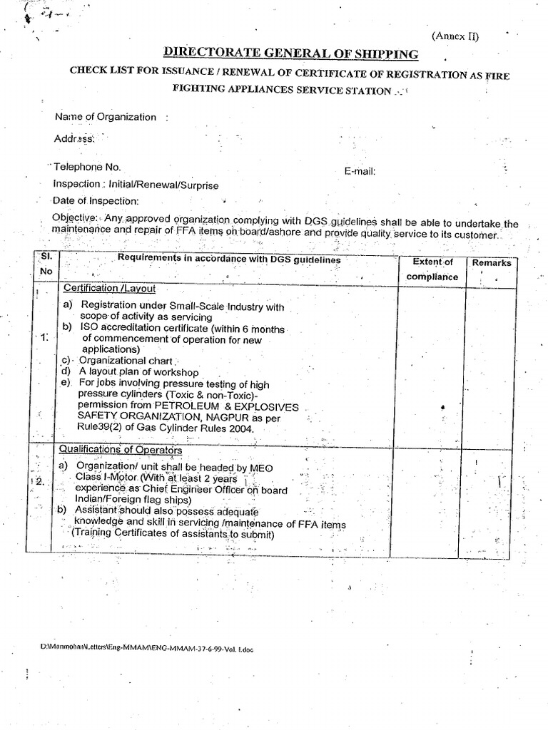 check_list_renewal_certificate | PDF