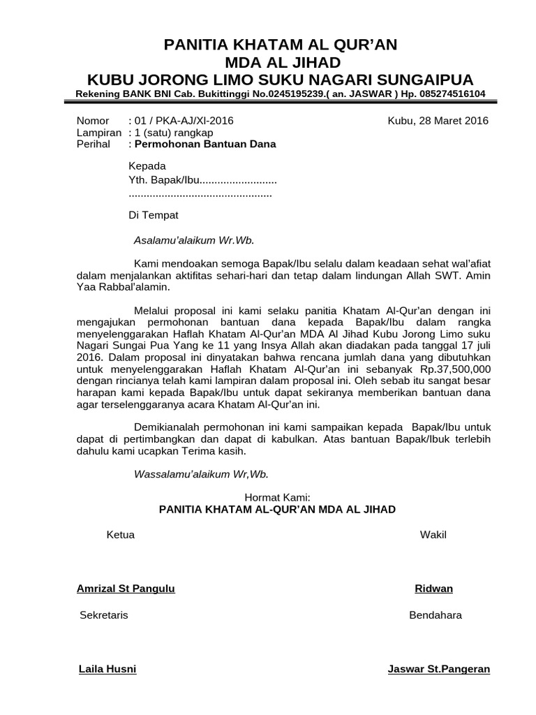 Proposal Khatam | PDF