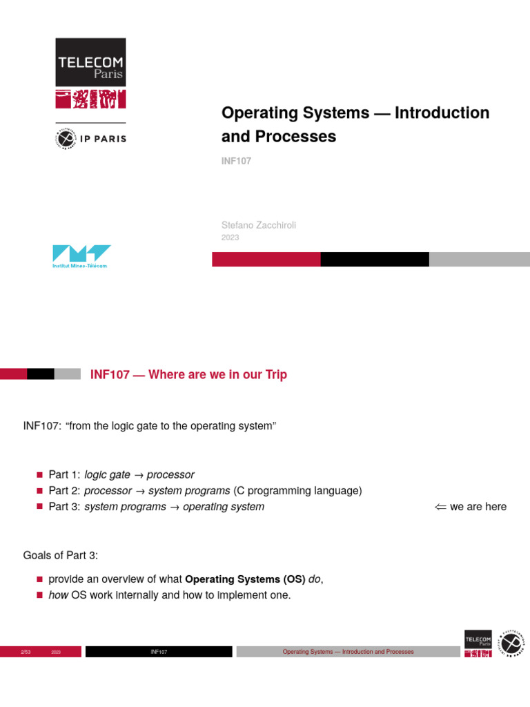 Lecture Part3 1 Os Intro | PDF | Computer Data Storage | Operating System