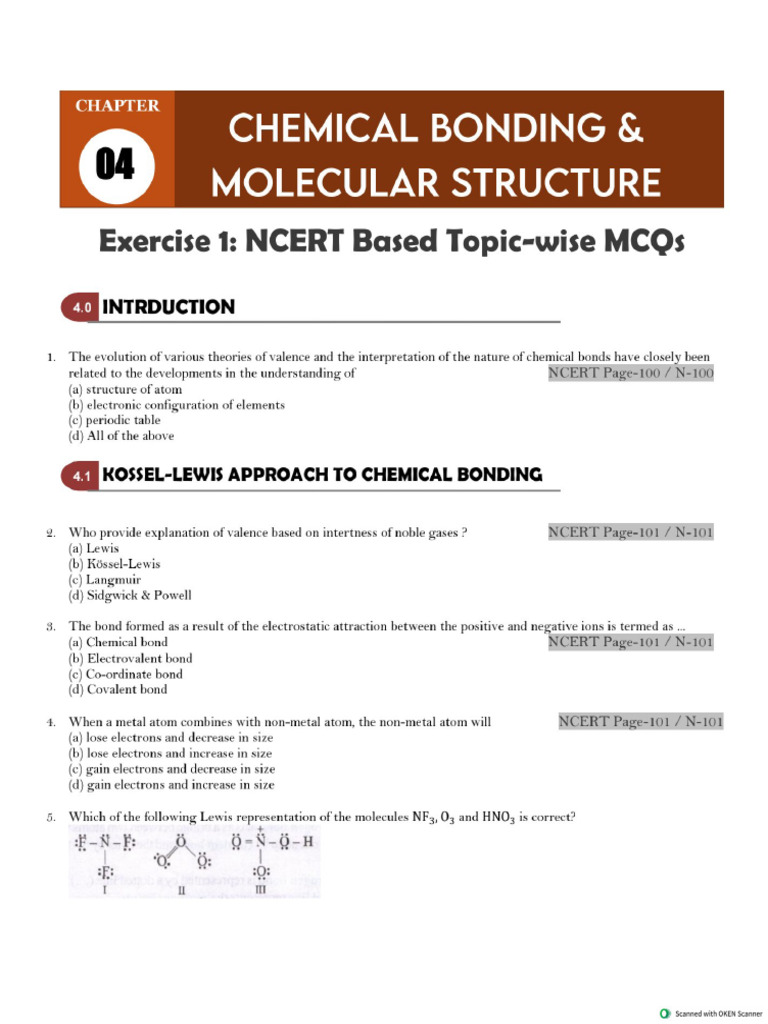 Chemical Bonding 1 | PDF