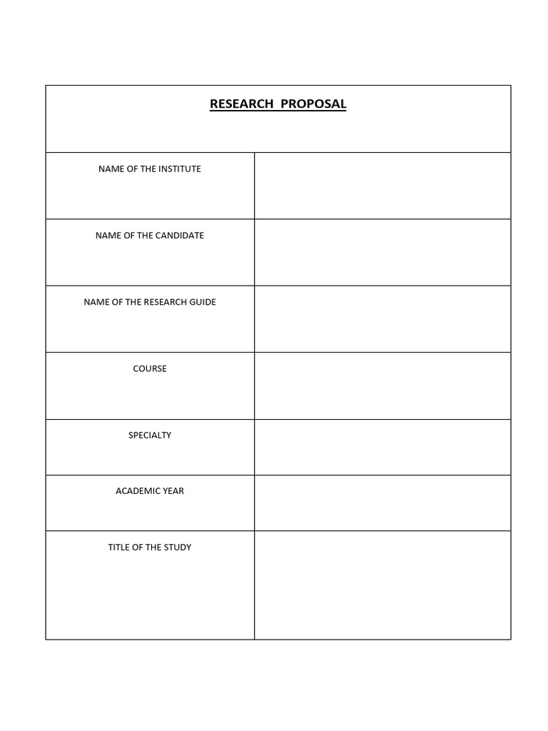 Final Research Proposal Synopsis | PDF