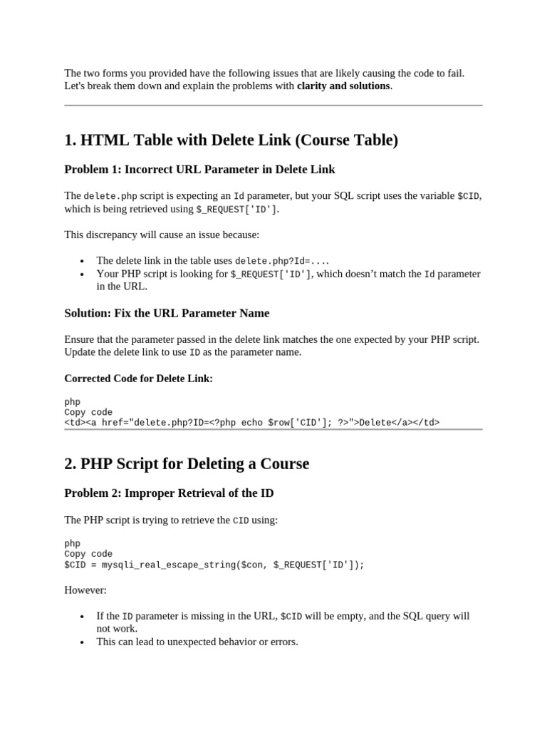 Cores Pdf Php Parameter Computer Programming