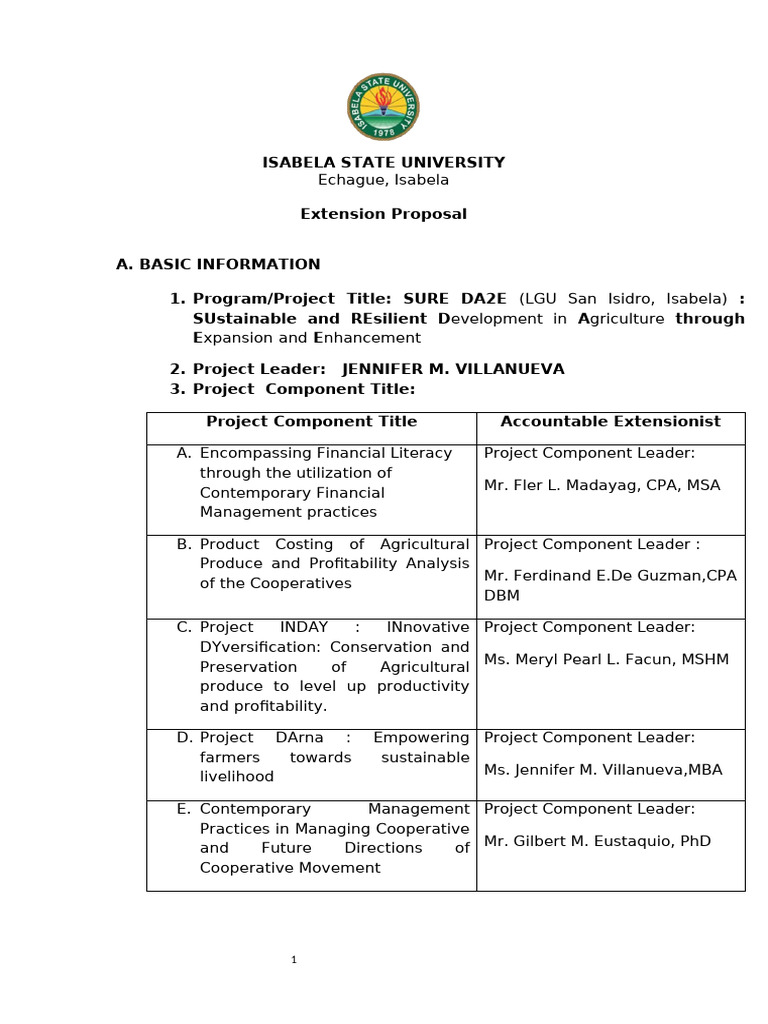 Project Proposal Template | PDF | Usability | Smallholding