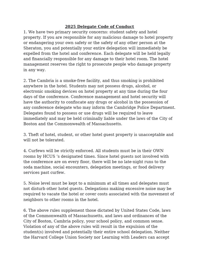 Code of Conduct | PDF | Justice | Crime & Violence