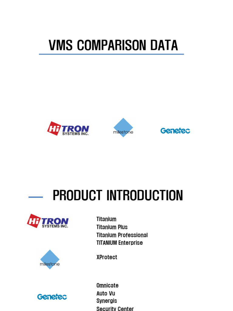 VMS Comparison: Titanium vs Competitors | PDF | Microsoft Sql Server ...