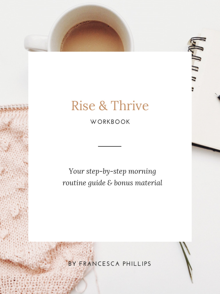 Morning Routine Workbook Guide | PDF