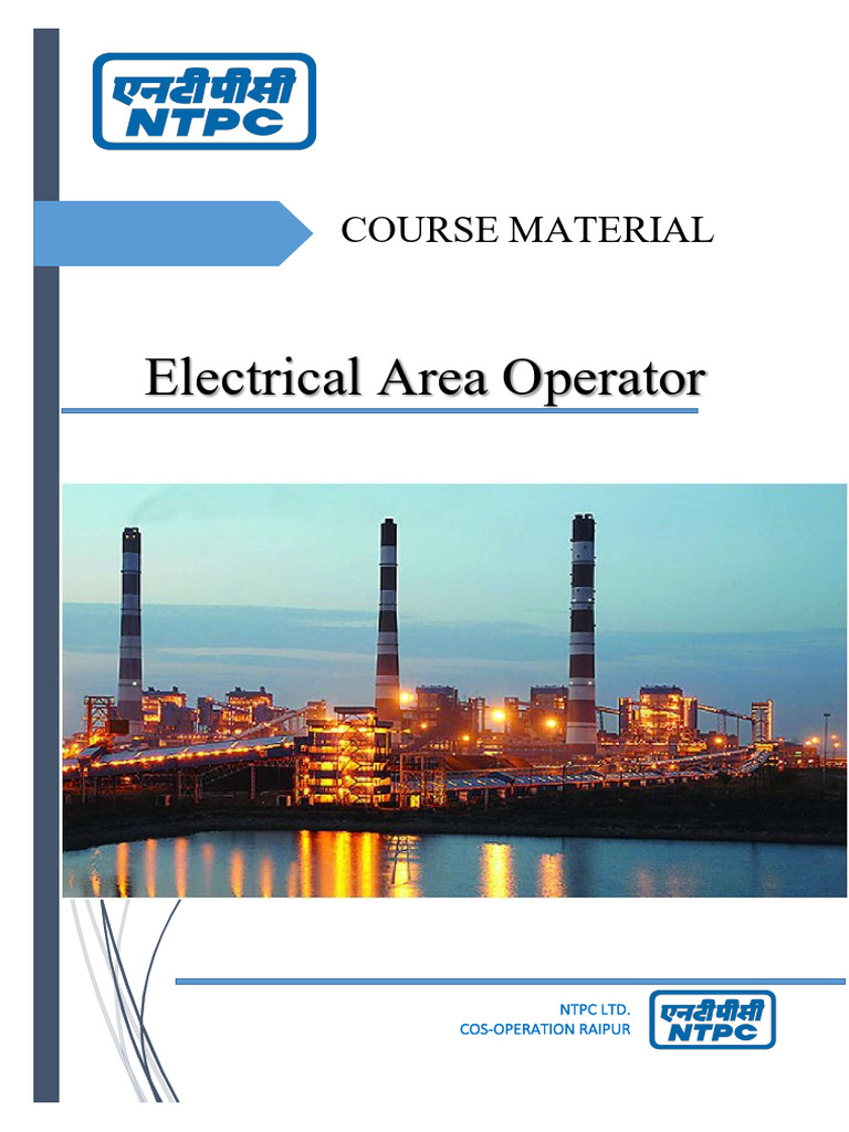 Electrical Area Operator Study Material | PDF | Fires | Personal ...
