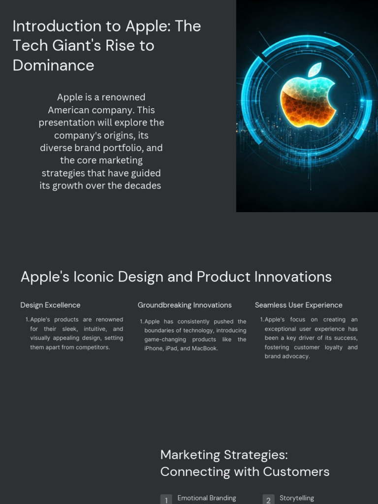 Introduction To Apple The Tech Giants Rise To Dominance - PPTX 20241024 ...