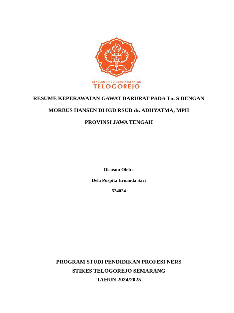 RESUME ASKEP MORBUS HANSEN | PDF