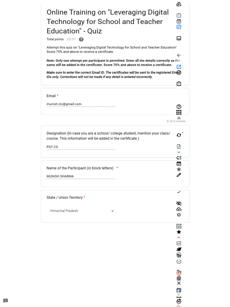 Answers For Todays Quiz | PDF | Educational Technology | Computing
