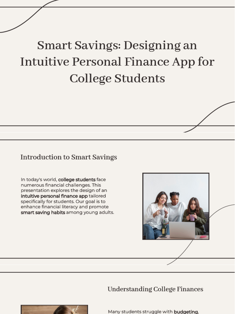 Slidesgo Smart Savings Designing An Intuitive Personal Finance App For ...
