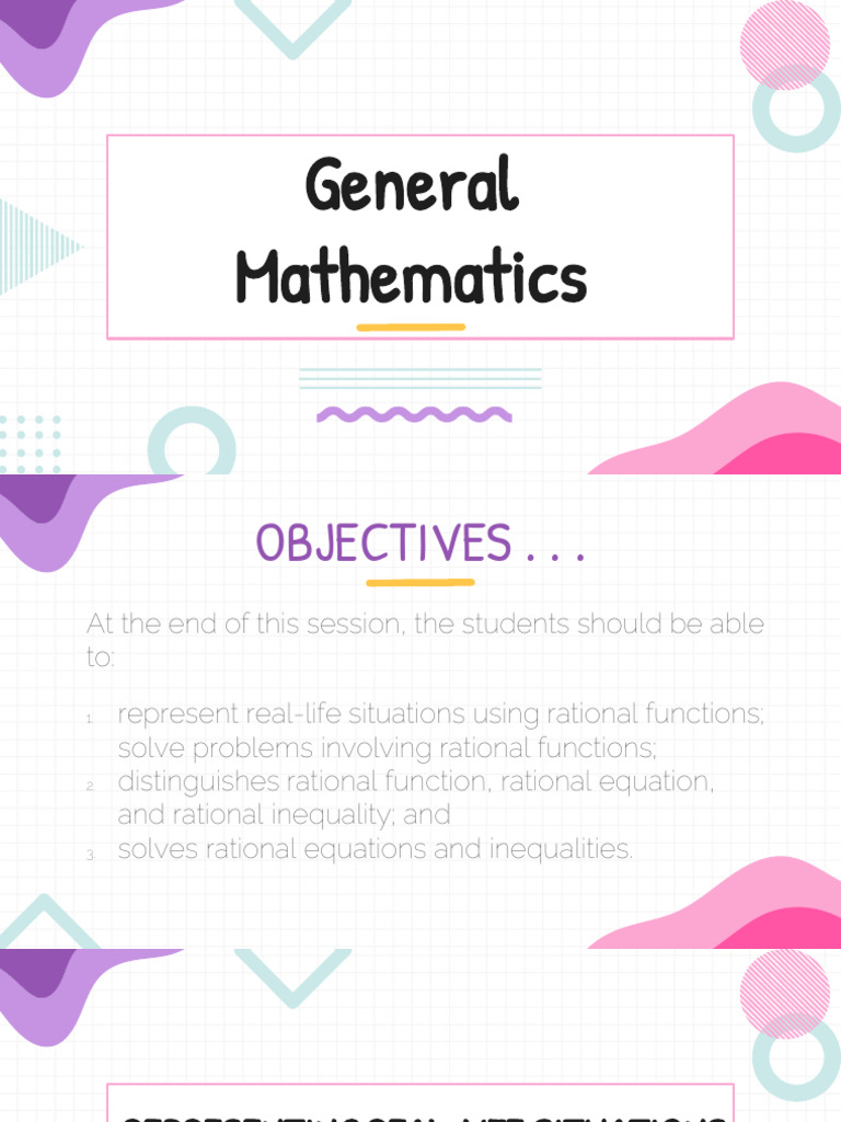 GM - SESSION2.1 (Rational Functions and Equations) | PDF | Polynomial | Rational Number